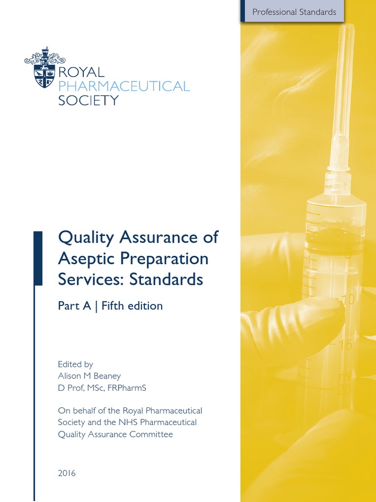 Rps Qaaps Standards Document | PDF | Pharmacy | Sterilization ...