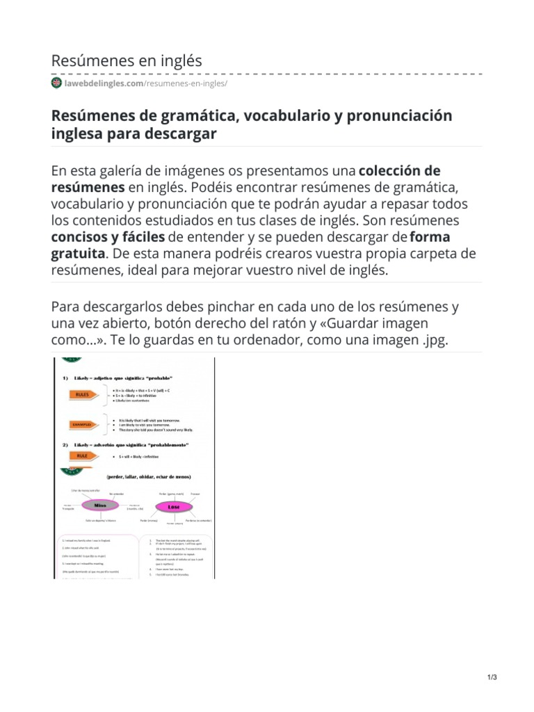 Resúmenes en Inglés | PDF