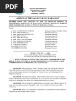 Sample Brgy Resolution | PDF | Devolution | Local Government