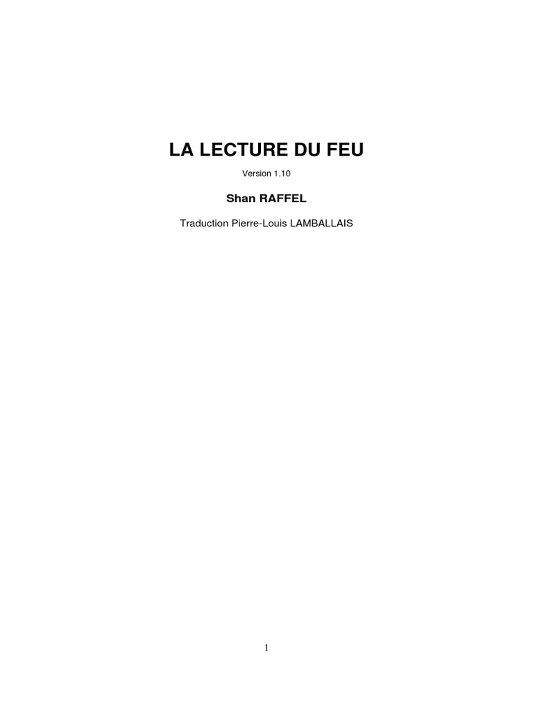 Lecture Du Feu | PDF | La combustion | Ventilation (Architecture)