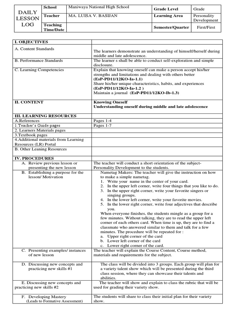 DLL Orientation | PDF | Teachers | Teaching