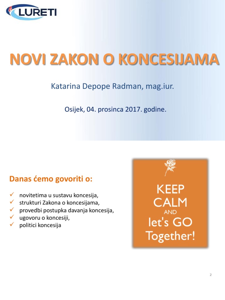 Novi Zakon o Koncesijama | PDF