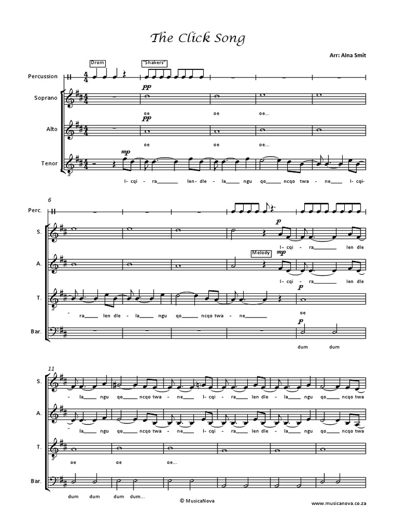Click Song SATB Full | PDF