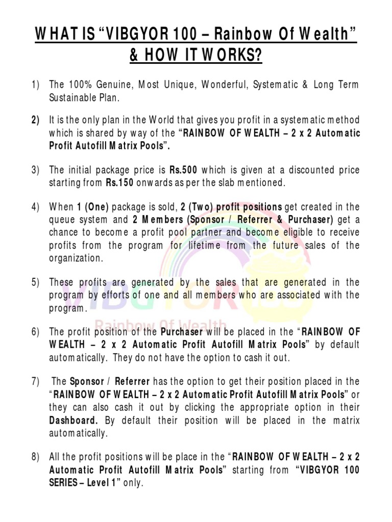 Vibgyor 100 What Is Pdf Economies Business