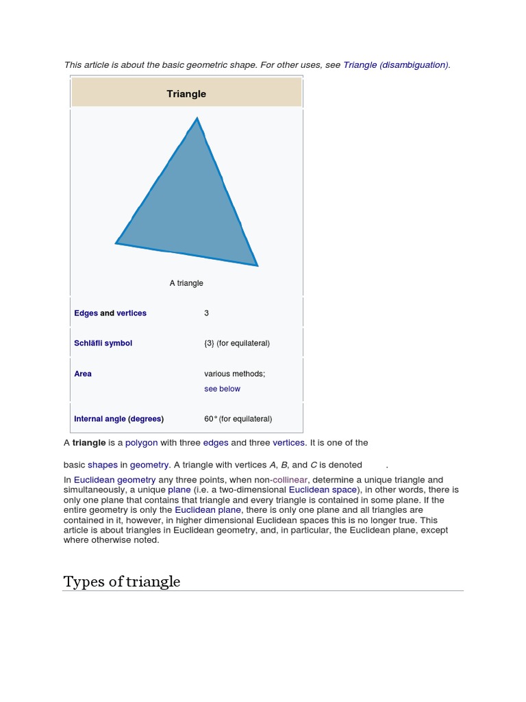 Types of Triangle | PDF | Triangle | Trigonometric Functions