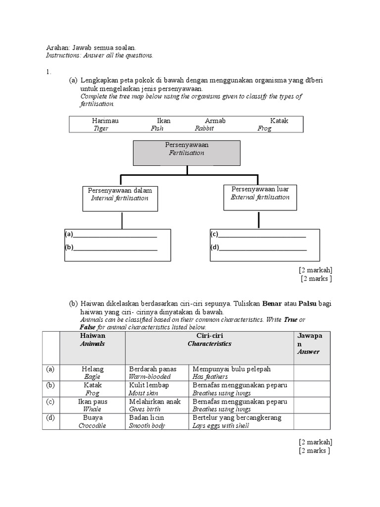 Bahagian B Sains | PDF