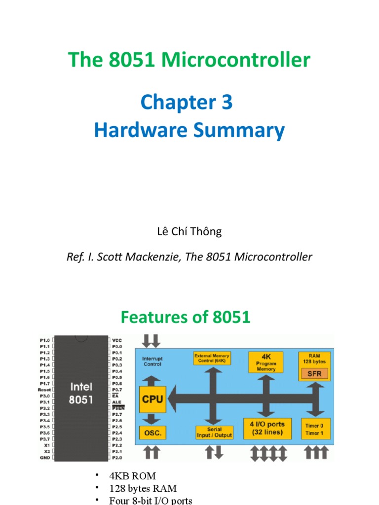 8051 Chap3 Hardware (New) | Download Free PDF | Random Access Memory | Input/Output