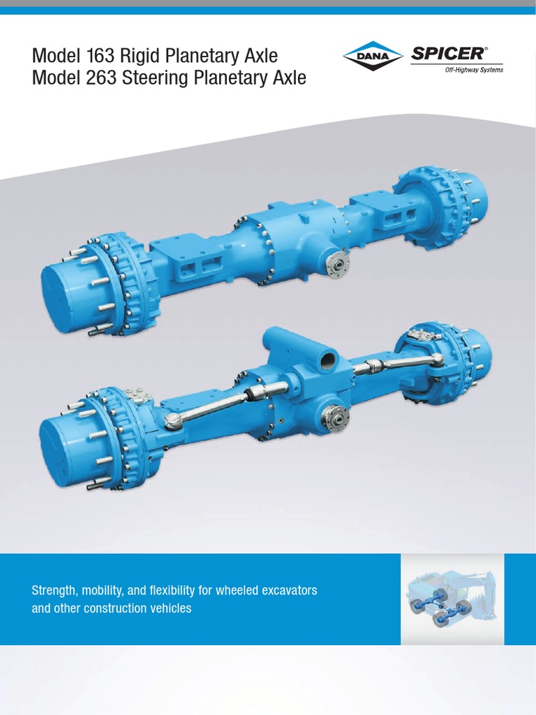 Model 163 Rigid Planetary Axle Model 263 Steering Planetary Axle | PDF ...
