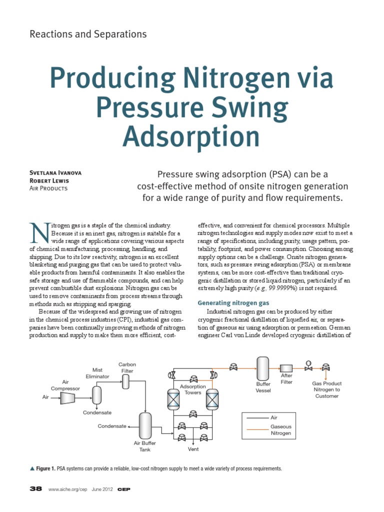 Nitrogen Intro in Report | PDF | Adsorption | Nitrogen