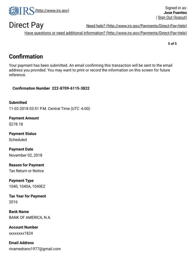 Payment Confirmation | PDF