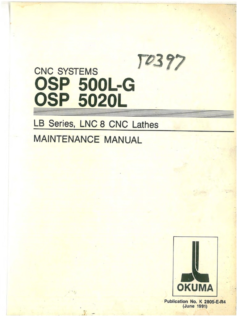 OKUMA OSP500L-G OSP5020L CNC System LB Series LNC 8 CNC Lathes ...