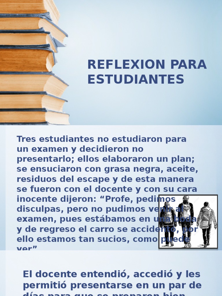 Reflexion para Estudiantes | PDF