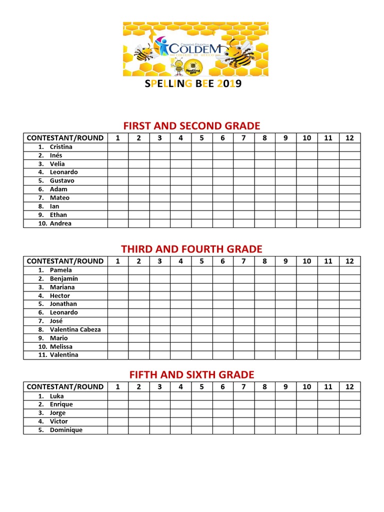 First and Second Grade: S E L N B E 0 9 | PDF