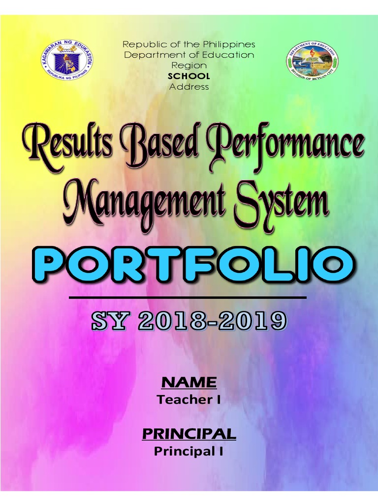 Cover Page Portfolio (RPMS) | PDF