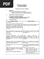 LESSON PLAN IN ENGLISH 7 Hyperbole and Litotes | PDF | Lesson Plan