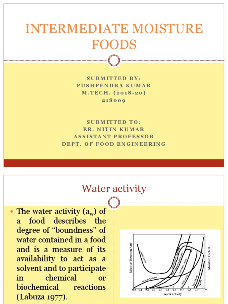 Understanding Intermediate Moisture Foods | PDF | Foods | Food Science