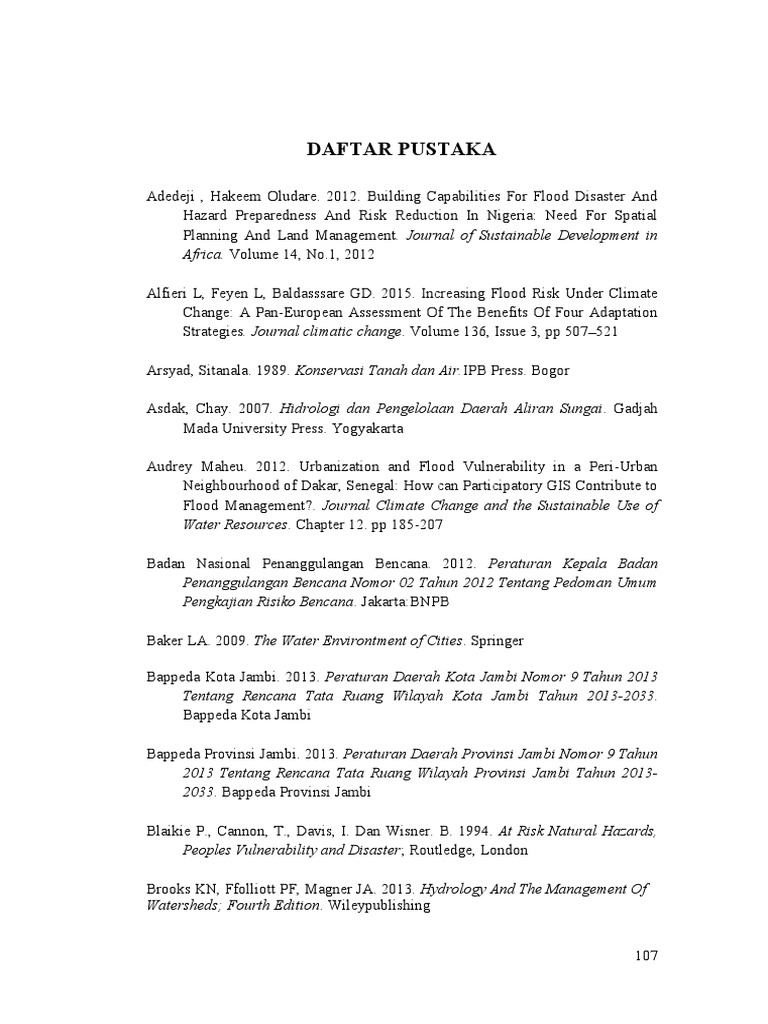 Dapus | PDF | Emergency Management | Risk Management