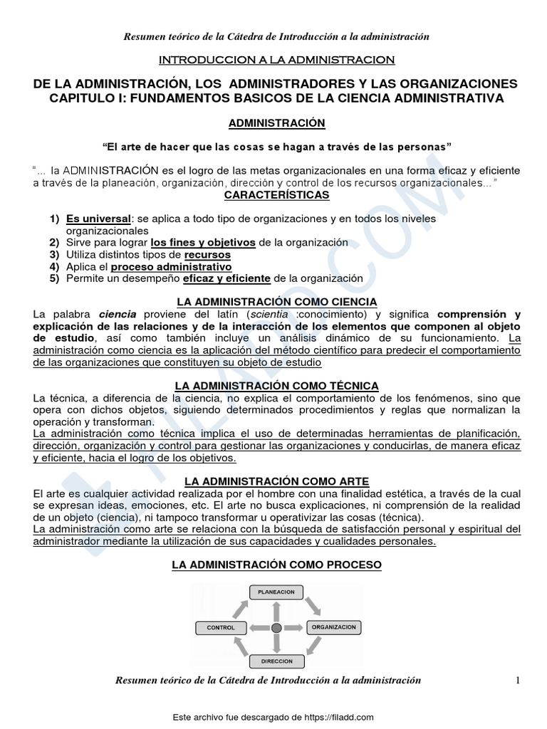 Introduccion A La Administracion | PDF | Iniciativa empresarial ...