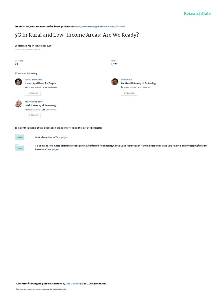 5G Rural Low Income Zones | PDF | Internet Access | Computer Network