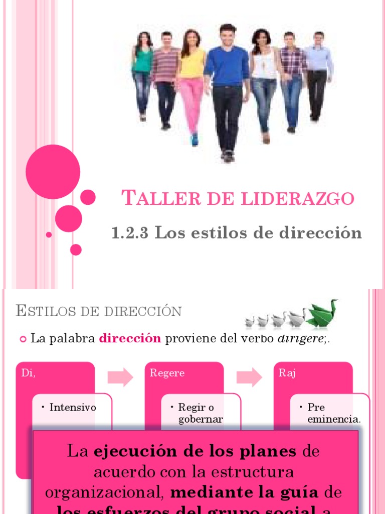 1.2.3 Los Estilos de Dirección. Pptx | Conceptos psicologicos ...