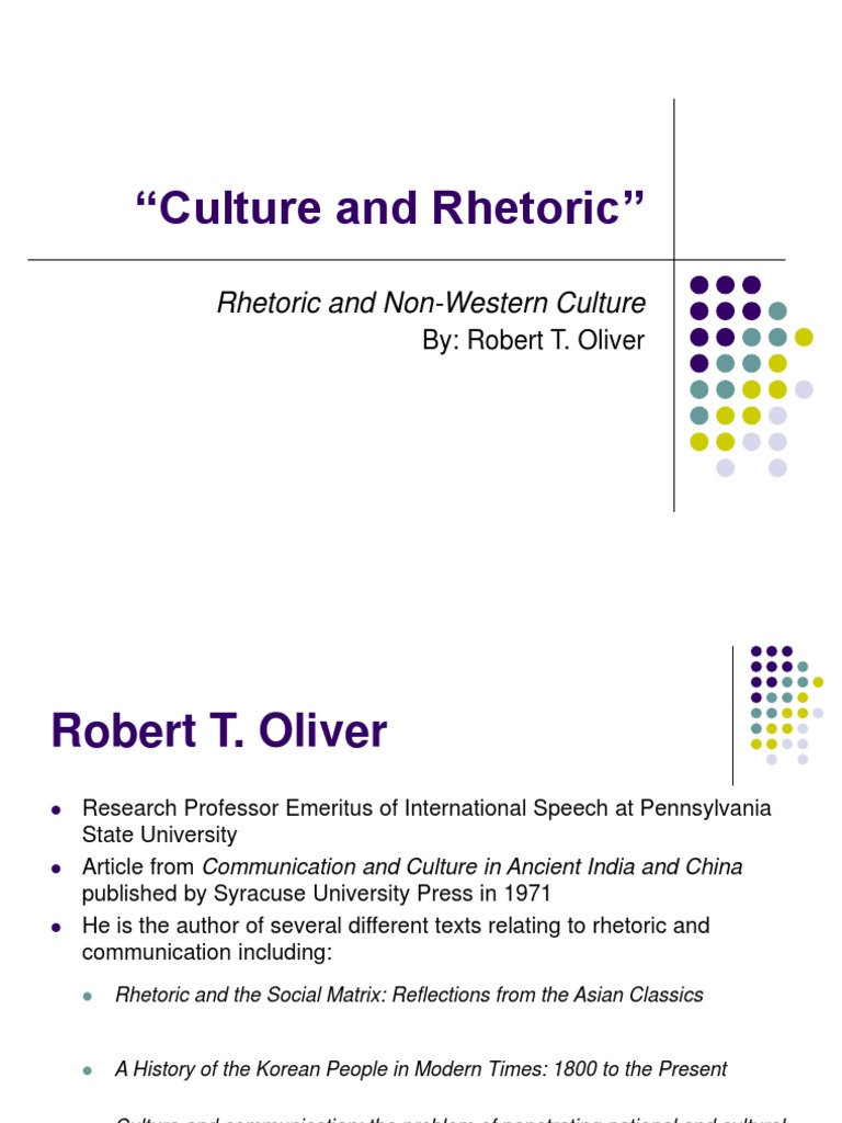 Culture and Rhetoric | PDF | Rhetoric | Aristotle