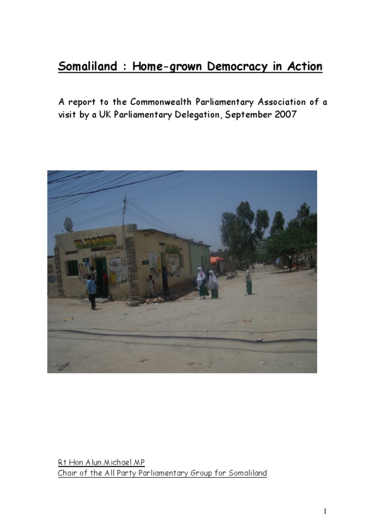 Somaliland Visit Report Final | PDF | Somalia | Department For ...