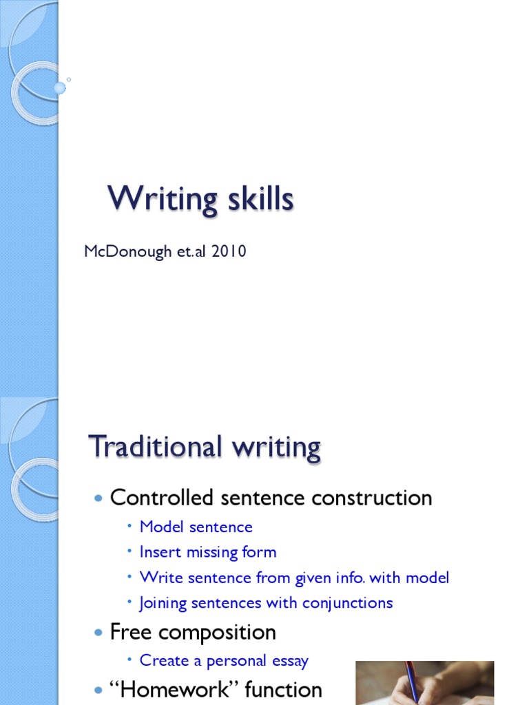 Writing Skills | PDF