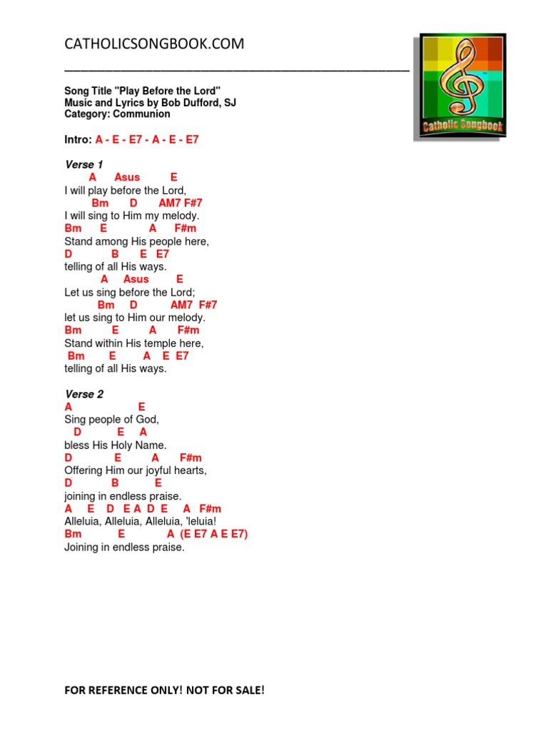 Play Before The Lord | PDF