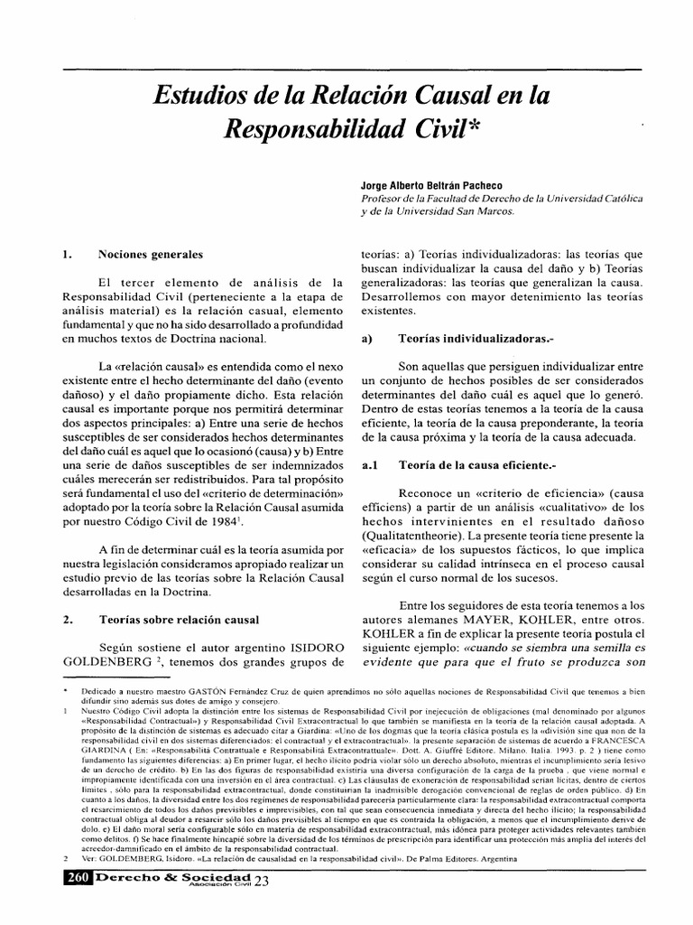 Resumen de Las Teorias de La Causalidad Semana 13 y 14 | PDF ...