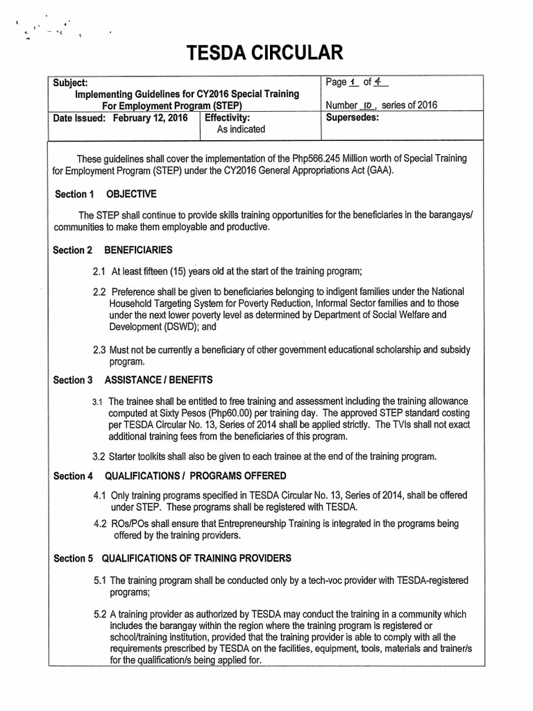 STEP Implementing Guidelines | PDF | Economies | Government
