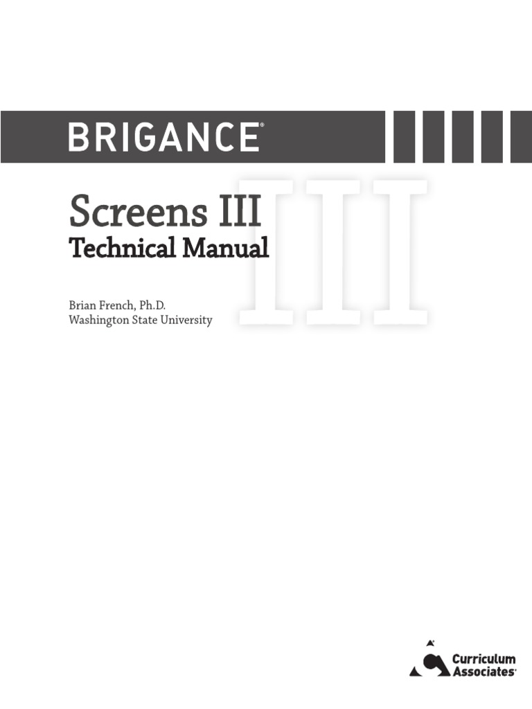 Brigance Tech Manual PDF | PDF | Intellectual Giftedness ...
