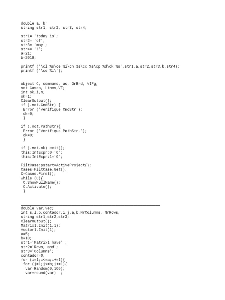 Codigo Digsilent | PDF