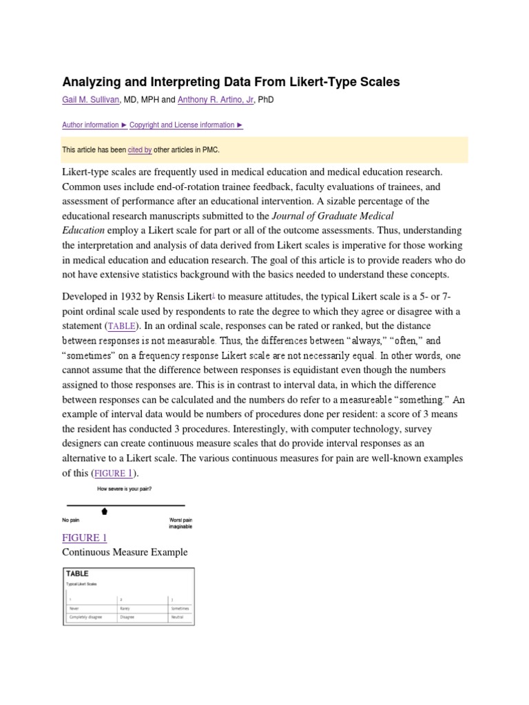 Analyzing and Interpreting Data From Likert | PDF | Likert Scale ...