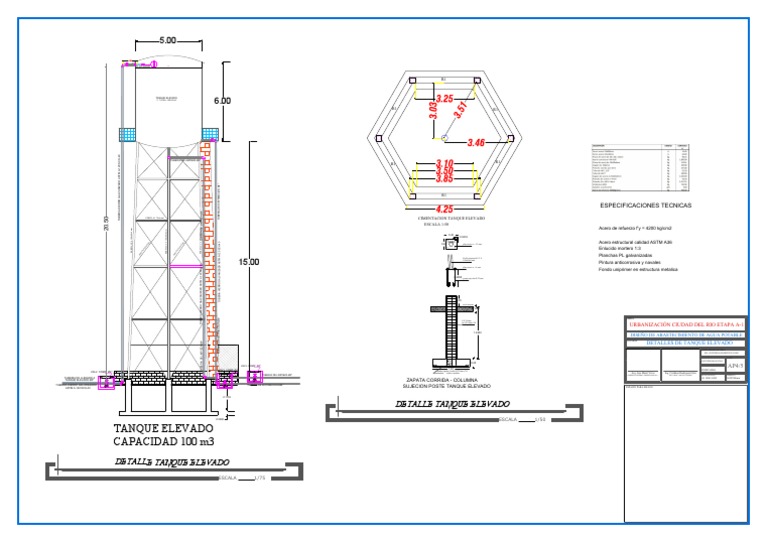 Tanque Elevado Tanque | PDF | Construyendo tecnología | Plomería