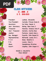 Classroom Officer Roles and Responsibilities | PDF