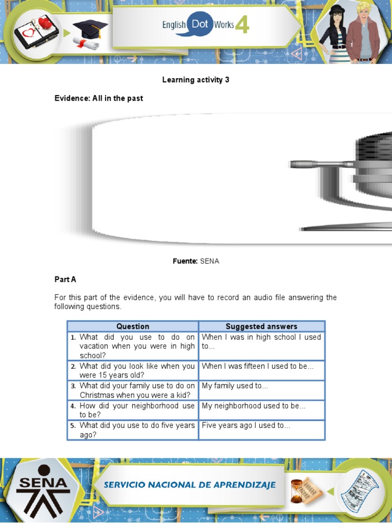 Past Tense Narration Activity Guide | PDF | Science & Mathematics