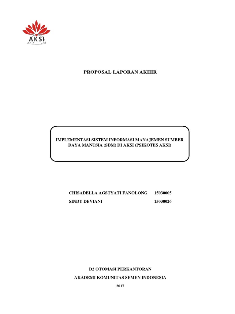 Proposal TA Lama | PDF