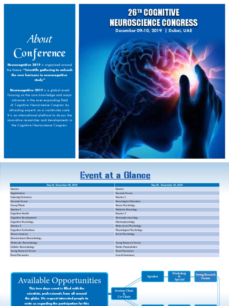 Neurocognitive 2019 Brochure | PDF | Cognitive Neuroscience | Neuroscience