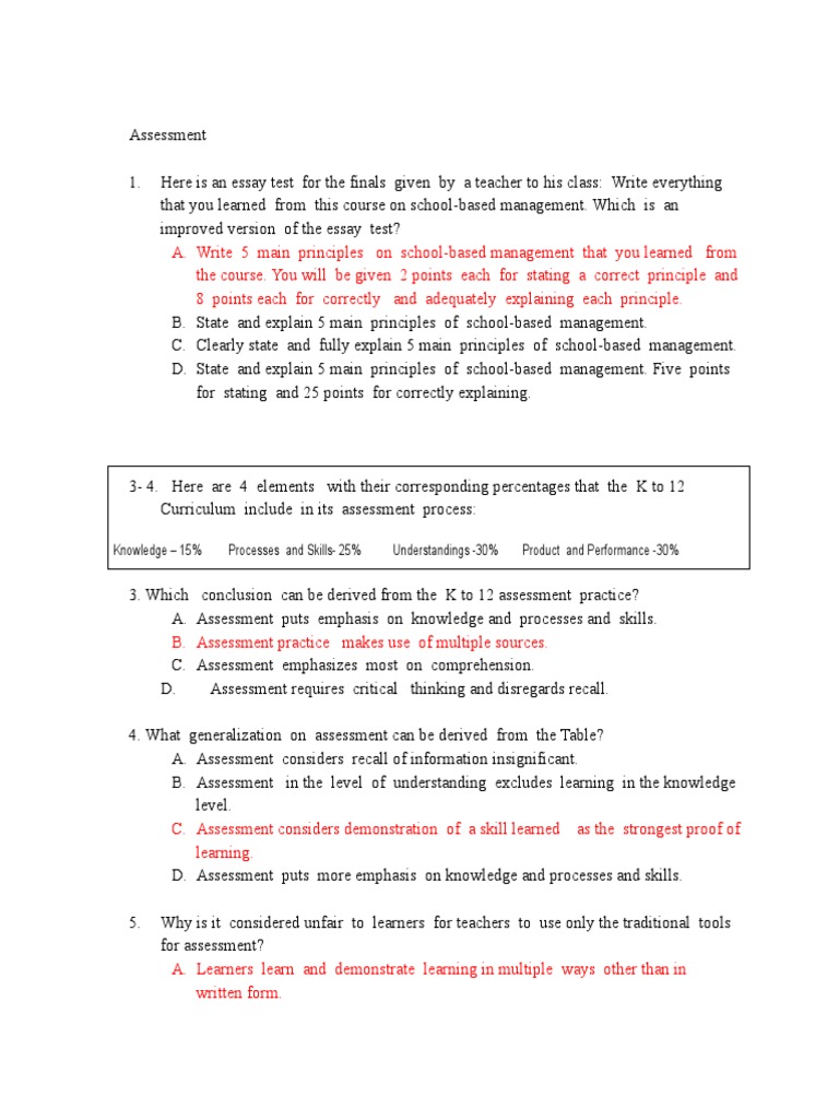 Let - Tip Mock Assessment | PDF | Educational Assessment | Test ...