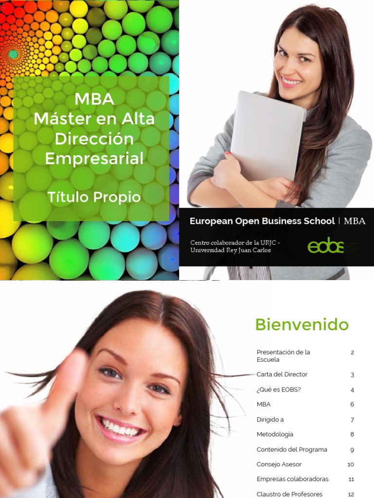 MBA Propio. Master en Alta Direccion Empresarial | PDF | Máster en ...