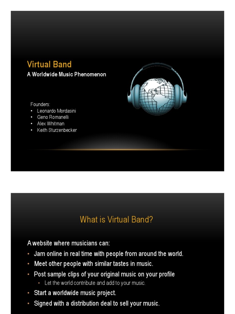 Virtual Band: A Worldwide Music Phenomenon | PDF | Revenue | Music Industry