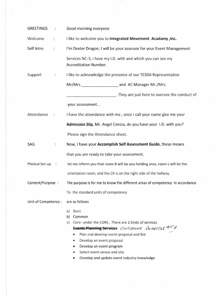 TM 1 Coc2 Script | PDF