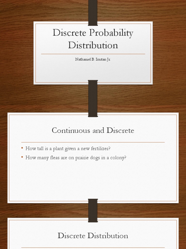 Understanding Discrete Distributions | PDF