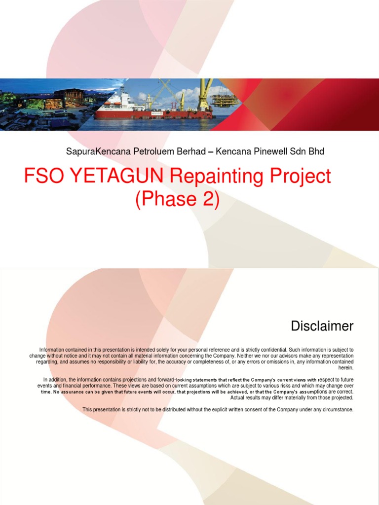 KPW FSO Yetagun Presentation 250713 | PDF | Deck (Ship) | Scaffolding