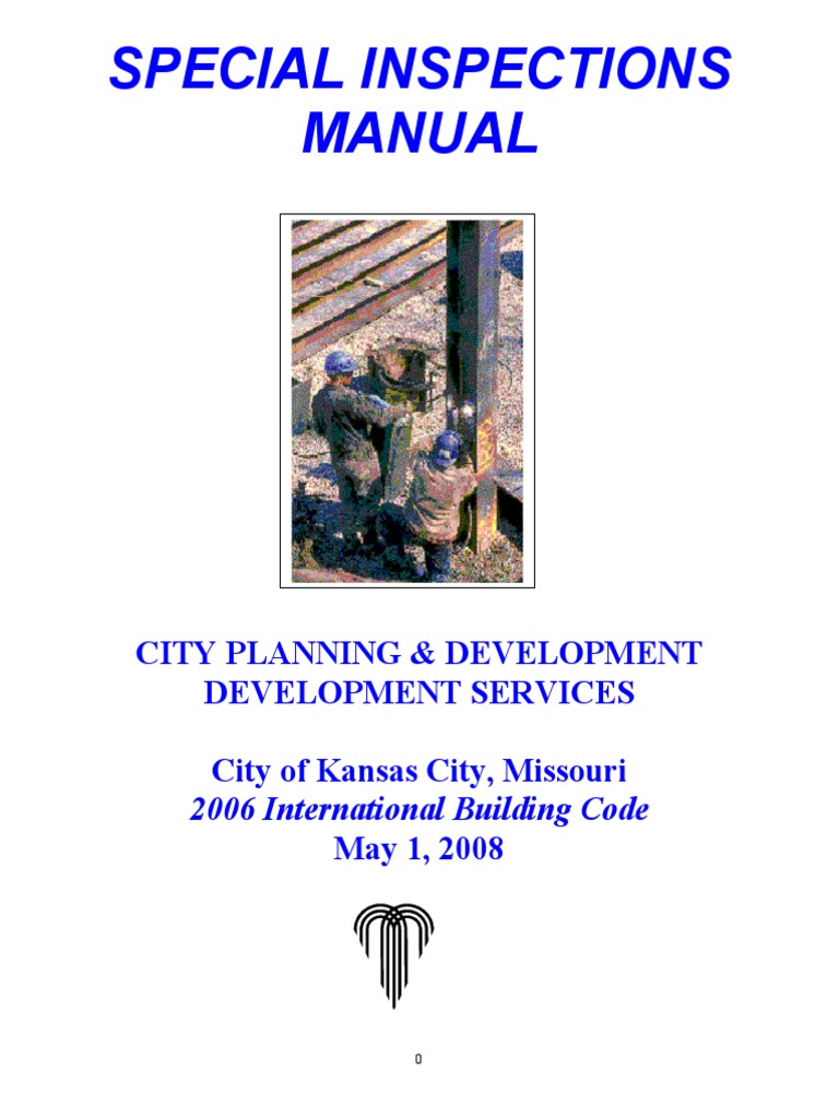 Special Inspection Manual | Download Free PDF | Geotechnical ...