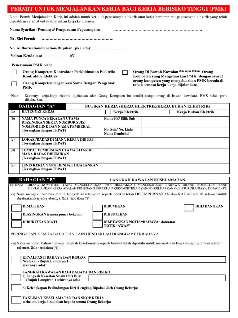 Permit Melakukan Kerja-Edaran | PDF