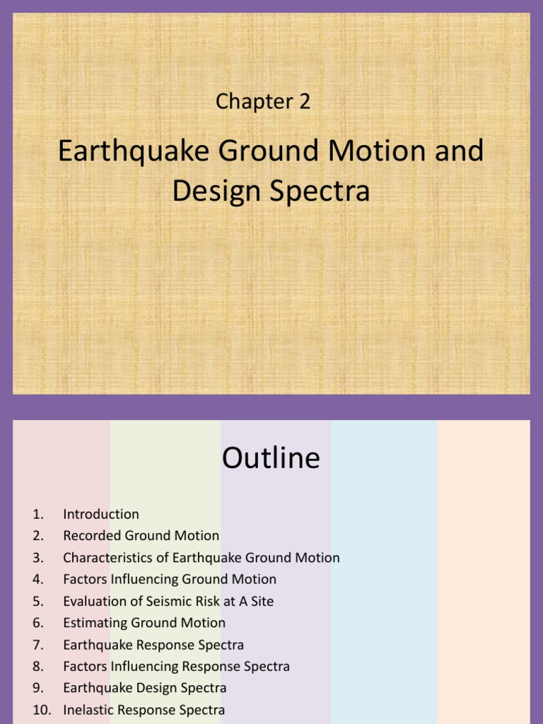 Chapter 2-Revisi - Earthquake Ground Motion and Response Spectra | PDF ...