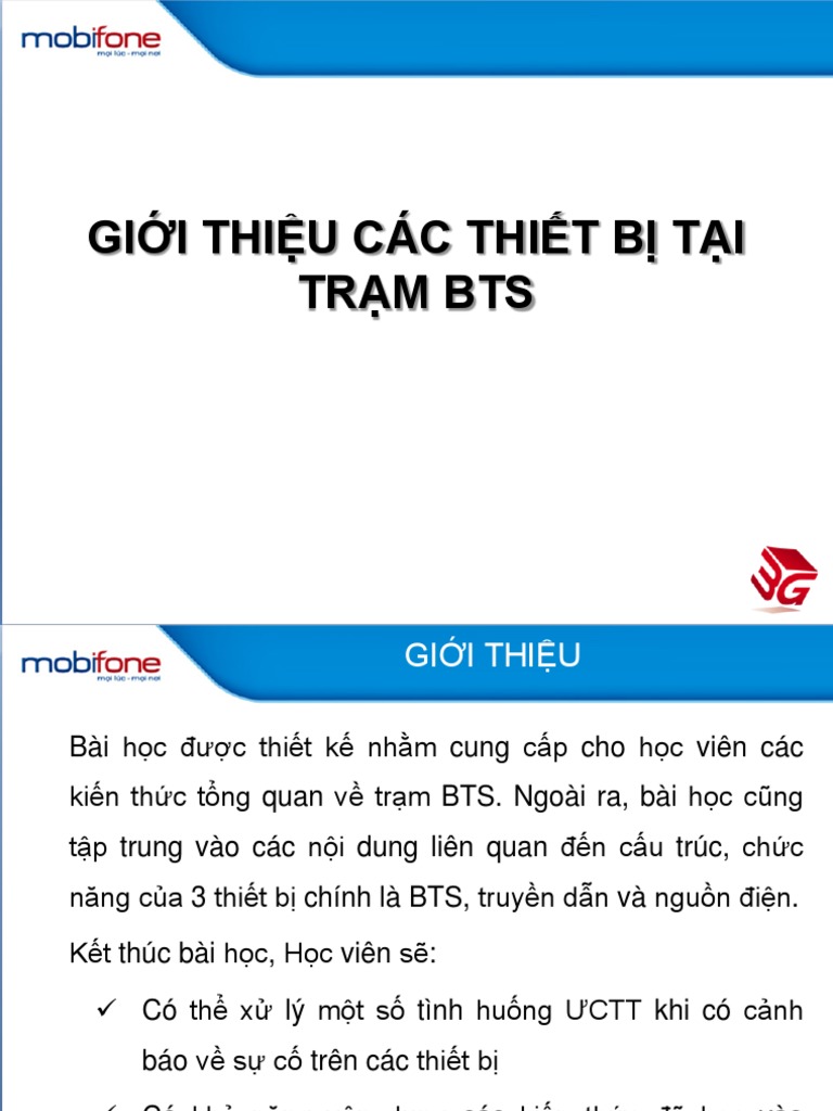 Gioi Thieu Thiet Bi Tai Tram BTS | PDF