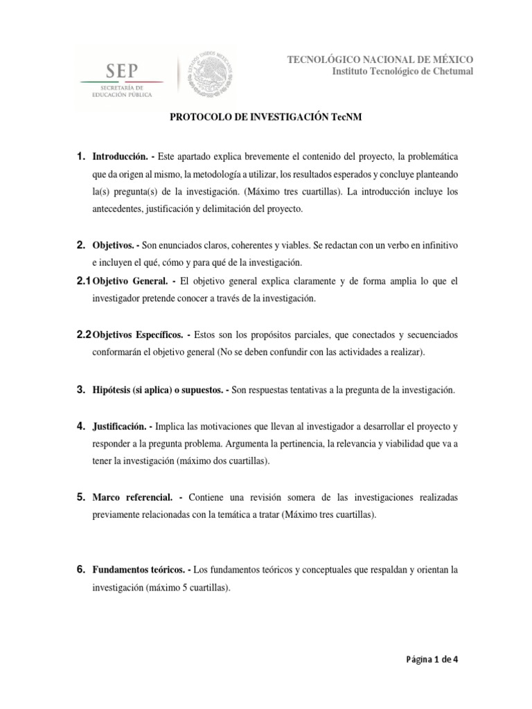 Pasos para Protocolo de Investigación | PDF