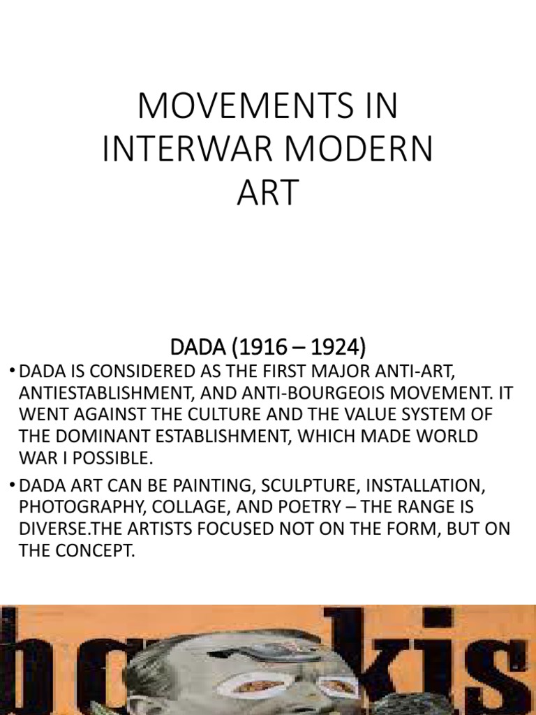 Movements in Interwar Modern Art | PDF